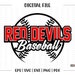 Baseball Svg, Red Devil Baseball Svg, Red Devil, Devils, Baseball ...