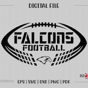 Football Svg, Falcon Football Svg, Falcon, Falcons, Football, Svg, Dxf ...