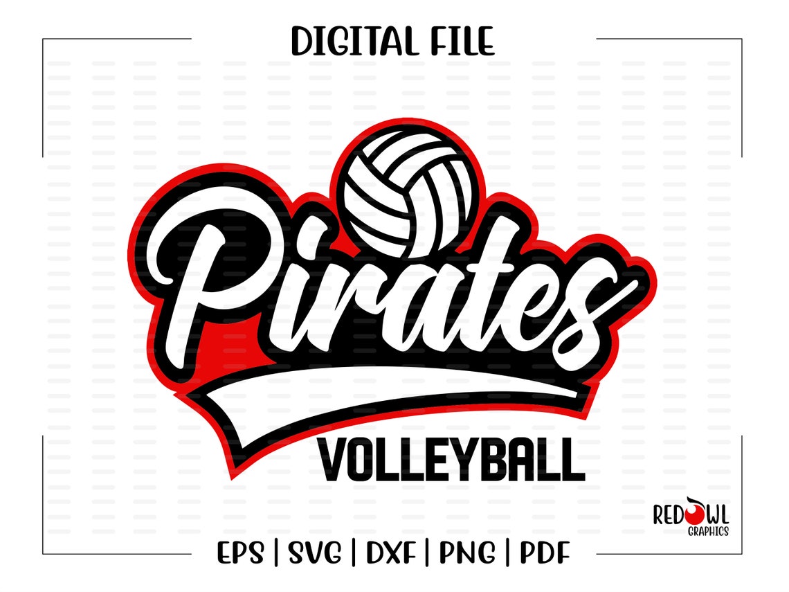Volleyball Svg, Pirate Volleyball Svg, Pirate, Pirates, Volleyball, Svg ...