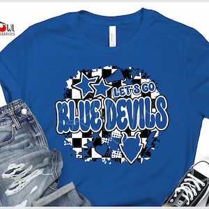 Blue Devil Shirt, Blue Devils T-shirt, Leopard, Cheetah, T-shirt ...