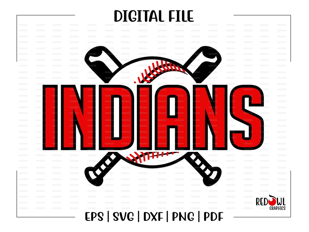 Baseball Svg, Indian Baseball Svg, Indian, Indians, Baseball, Svg, Dxf ...