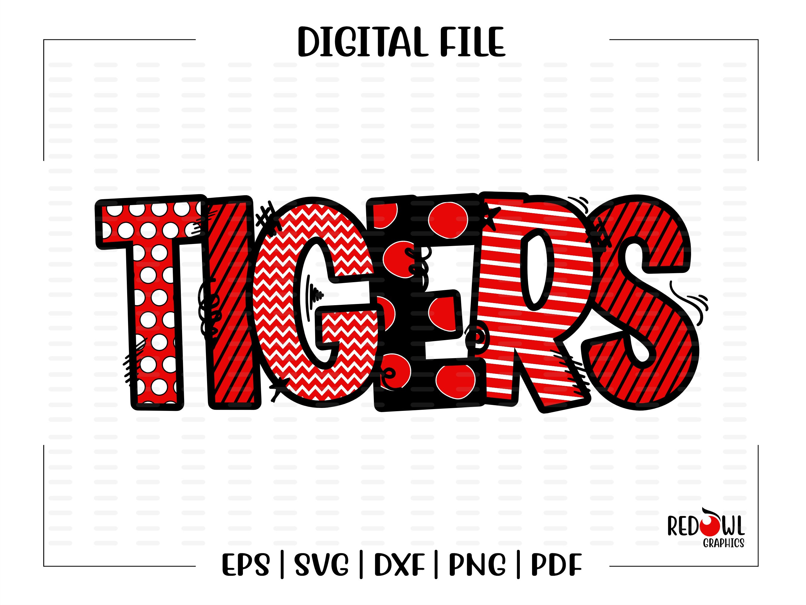 Tiger Svg Tigers Svg Tiger Tigers Team Clipart Mascot - Etsy