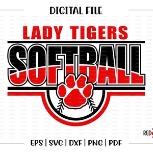 Softball Svg, Tiger Softball Svg, Tiger, Tigers, Softball, Svg, Dxf ...
