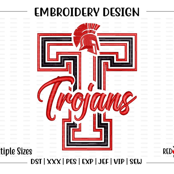 Machine Embroidery Designs Trojan - Etsy
