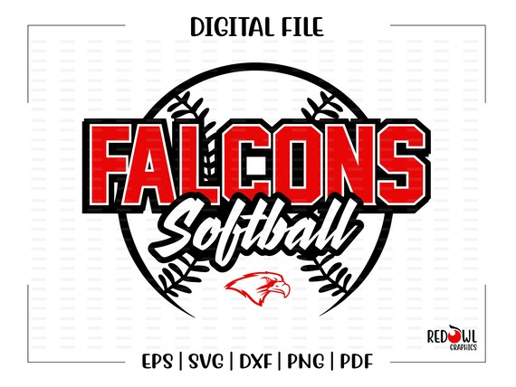 Softball Svg Falcon Softball Svg Falcon Falcons Softball - Etsy