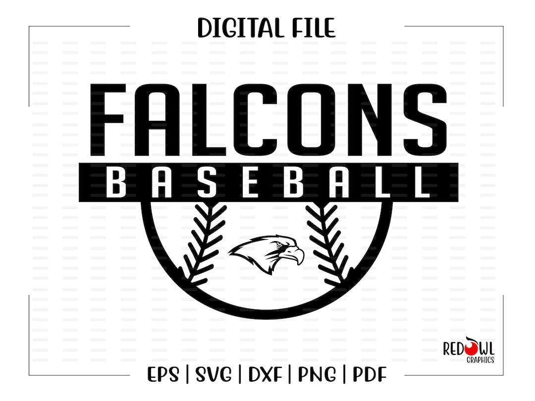 Baseball Svg, Falcon Baseball Svg, Falcon, Facons, Baseball, Svg, Dxf ...