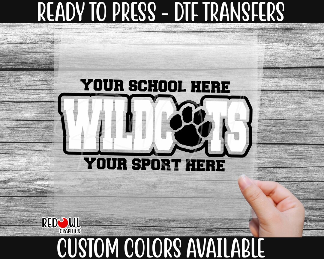 Ready to Press, Wildcat, Wildcat DTF, Custom DTF Transfer, Heat ...
