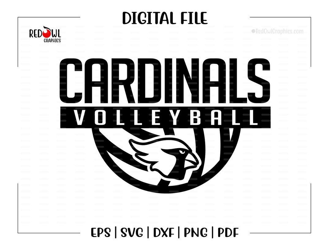 Voleibol svg, Cardinal Volleyball svg, Cardinal, Cardinals, Volleyball ...