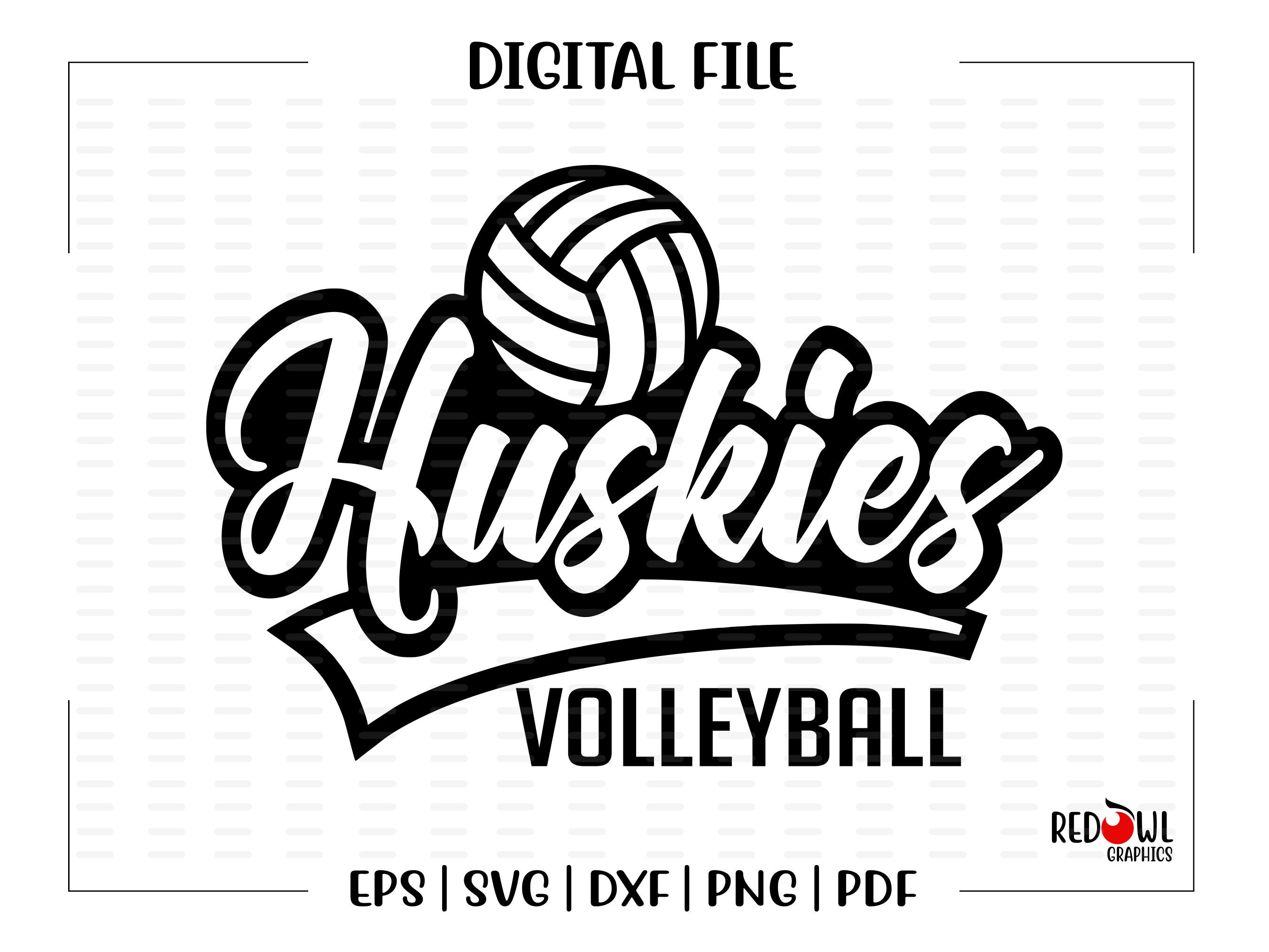 Volleyball Svg, Huskie Volleyball Svg,huskie, Huskies, Volleyball, Svg ...