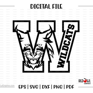 Wildcat Svg, Wildcats Svg, Wildcat, Wildcats, Mascot, Football ...