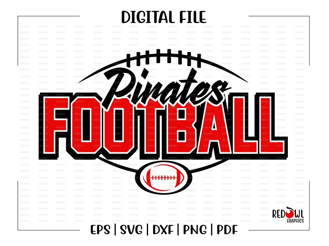 Football Svg, Pirate Football Svg, Pirate, Pirates, Football, Svg, Dxf ...