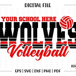 Wolves Volleyball Svg Volleyball Svg Wolves Wolf - Etsy