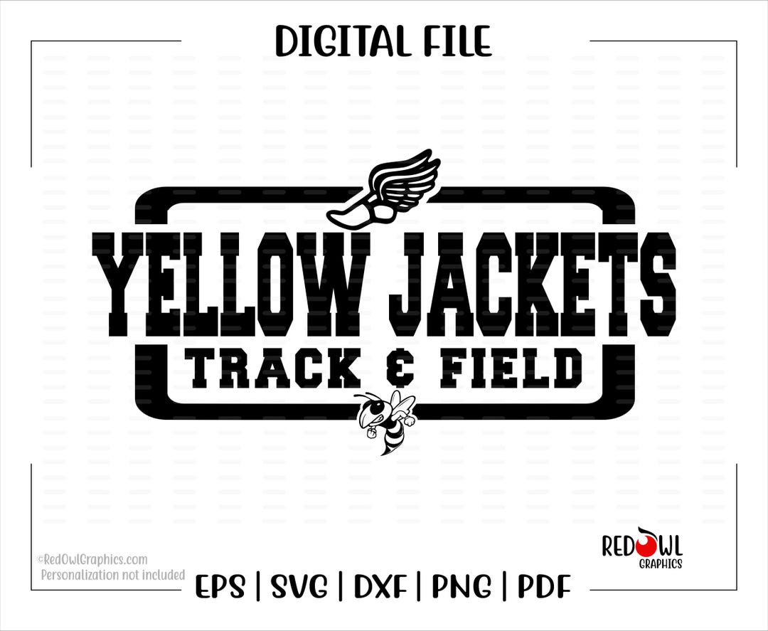 Yellow Jacket Track Svg, Yellowjacket, Track Svg, Yellow Jacket, Yellow ...