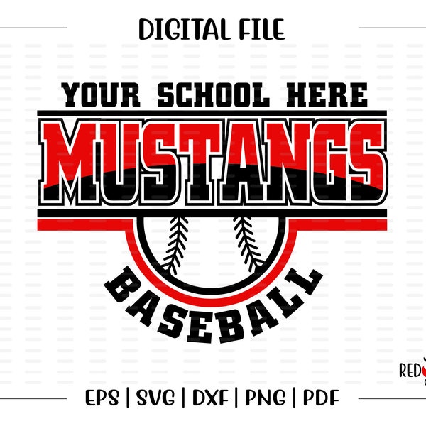 Mustang Baseball - Etsy