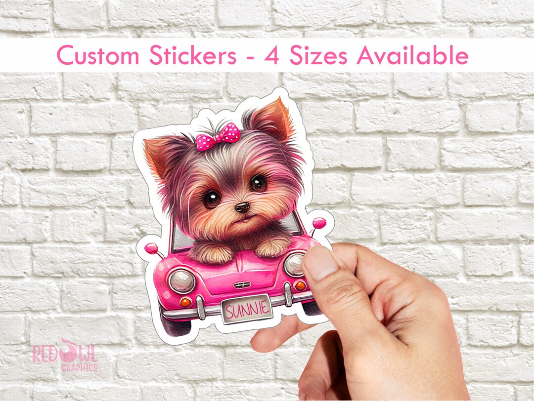 Yorkie Sticker, Yorkshire, Personalized, Dog, Yorkie, Terrier, Sticker ...