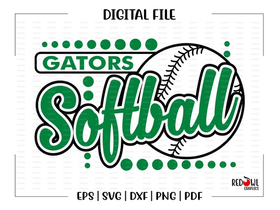 Gator Softball Svg Softball Svg Gator Gators Softball | Etsy