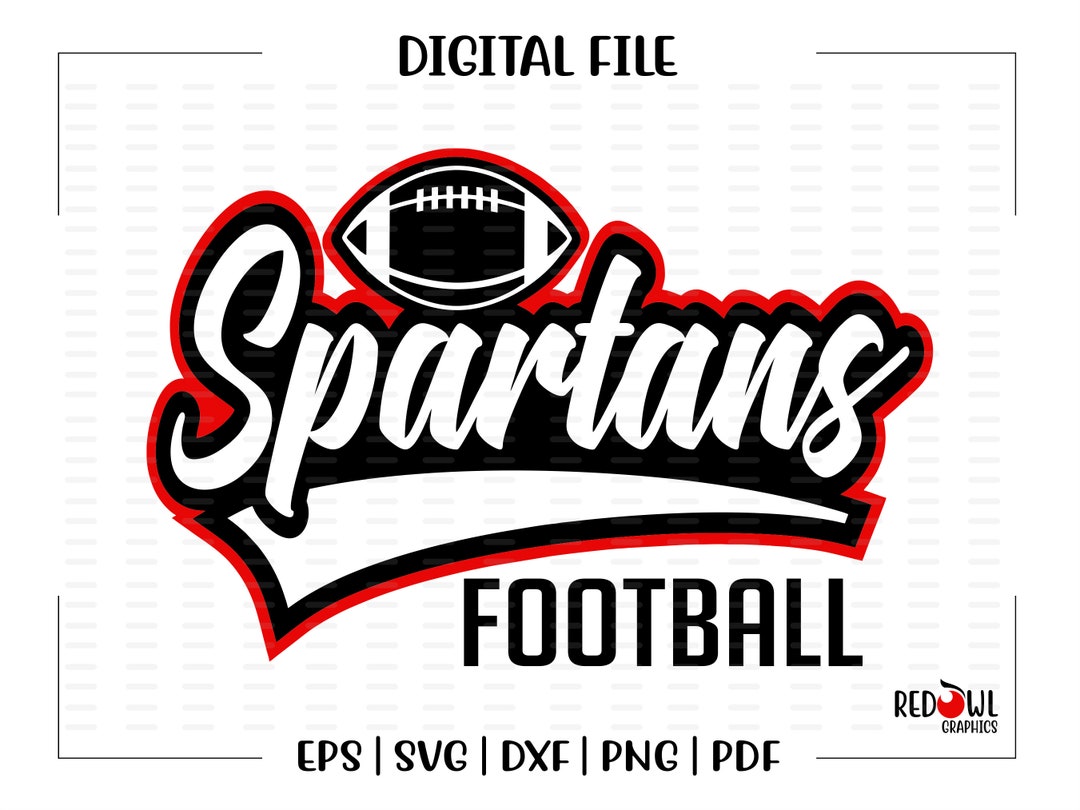 Football Svg, Spartan Football, Spartan, Spartans, Football, Svg, Dxf ...