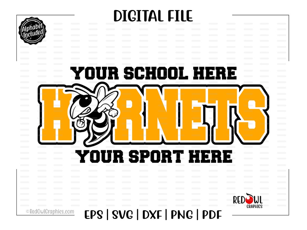 Hornet Svg, Hornets Svg, Hornet, Hornet, Mascot, School, Svg, Dxf, Eps ...