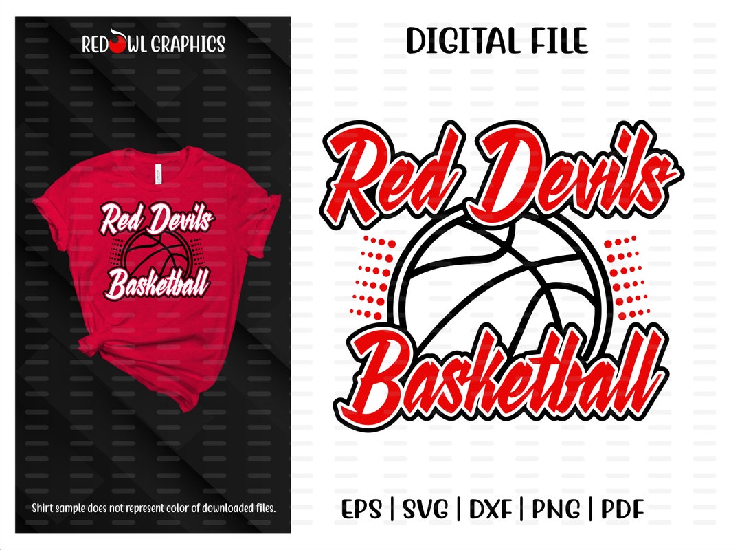 Basketball Svg, Red Devil Basketball, Red Devil, Devil, Basketball, Svg ...