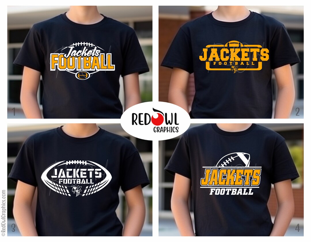 Jackets Football Shirt, Jackets Shirt, Jacket, Yellow Jacket, Football ...