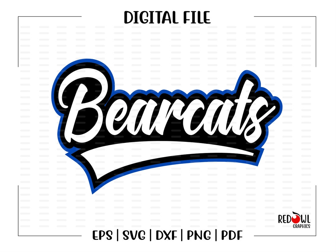 Bearcat Svg, Bearcats Svg, Bearcat, Bearcats, Mascot, School, Svg, Dxf ...