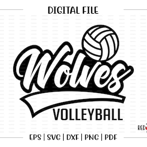 Wolves Volleyball Svg, Volleyball Svg, Wolves, Wolf, Volleyball, Svg ...