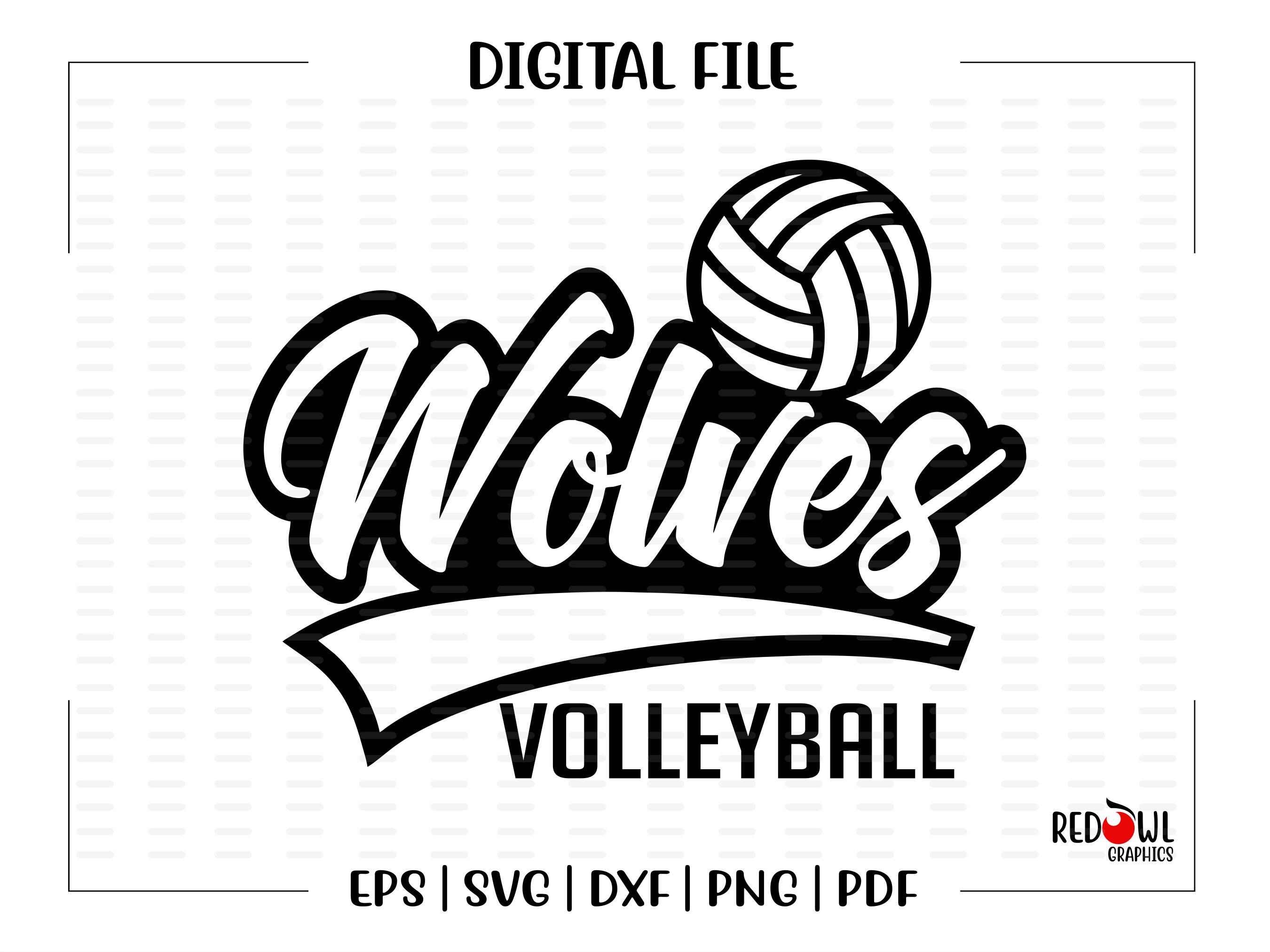 Wolves Volleyball Svg Volleyball Svg Wolves Wolf | Etsy