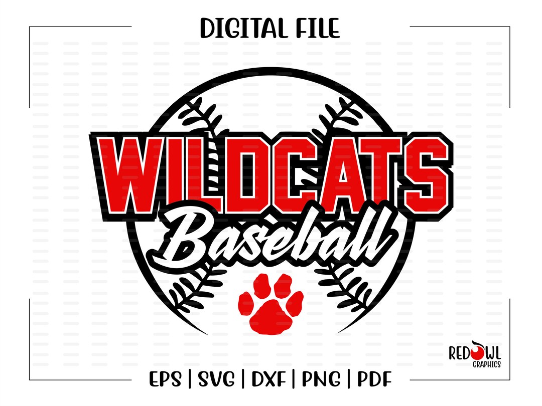 Baseball Svg, Wildcat Baseball Svg, Wildcat, Wildcats, Baseball, Svg ...