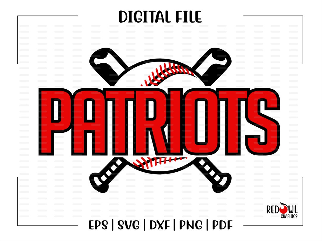 Patriot Baseball Svg, Baseball Svg, Patriot, Patriots, Softball, Vector ...