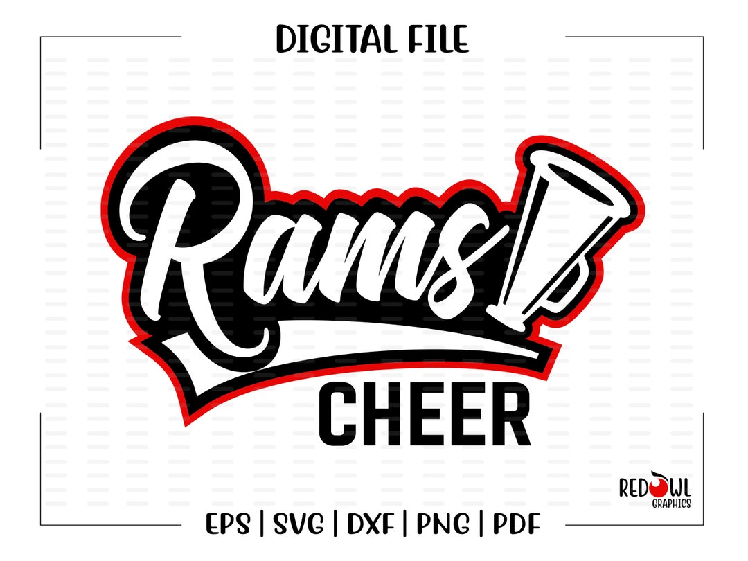 Cheer Mom Svg, Cheer Svg, Ram, Rams, Cheer, Cheerleader, Svg, Dxf, Eps ...