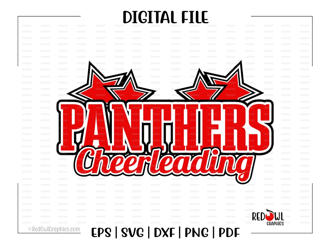 Cheer Svg, Panther Cheer Svg, Cheerleading, Panther, Panthers ...