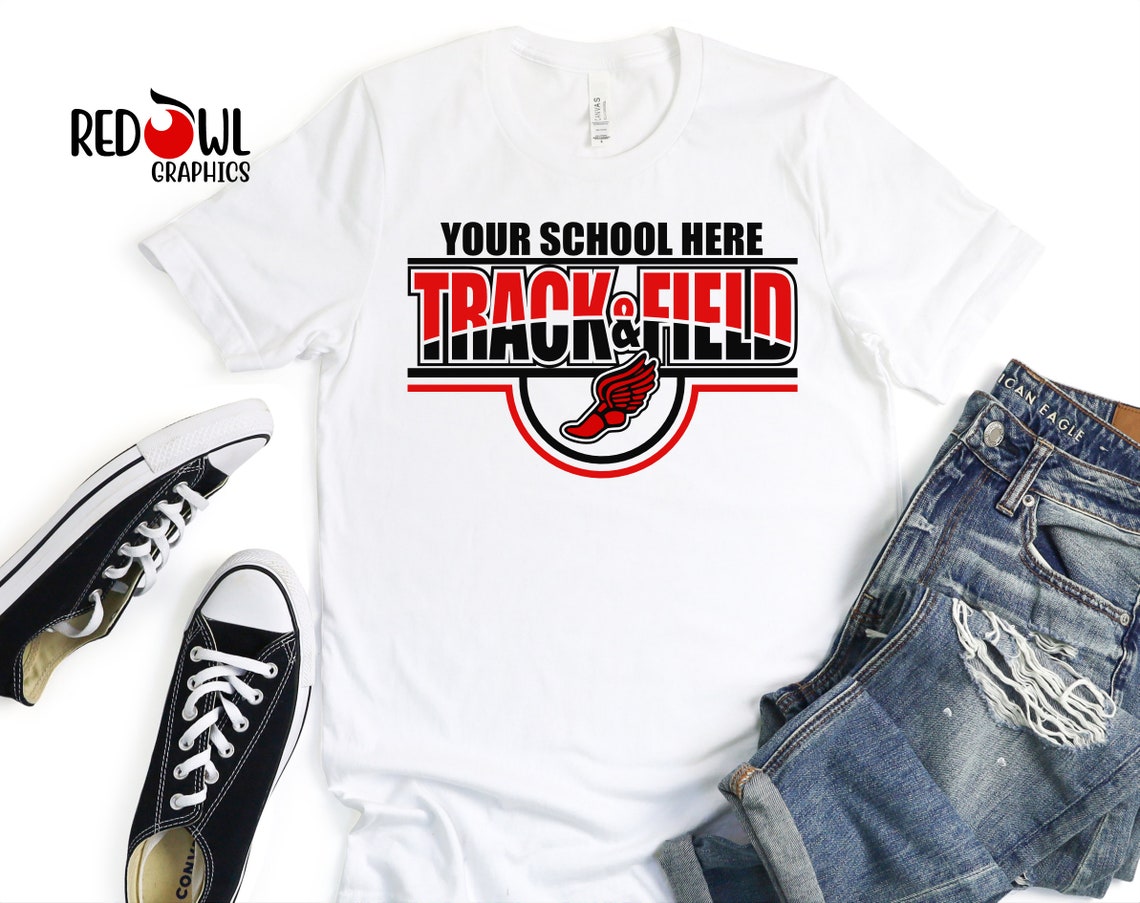 Track Shirt, Personalized Track Shirt, Any Team, Track, Field, T-shirt ...