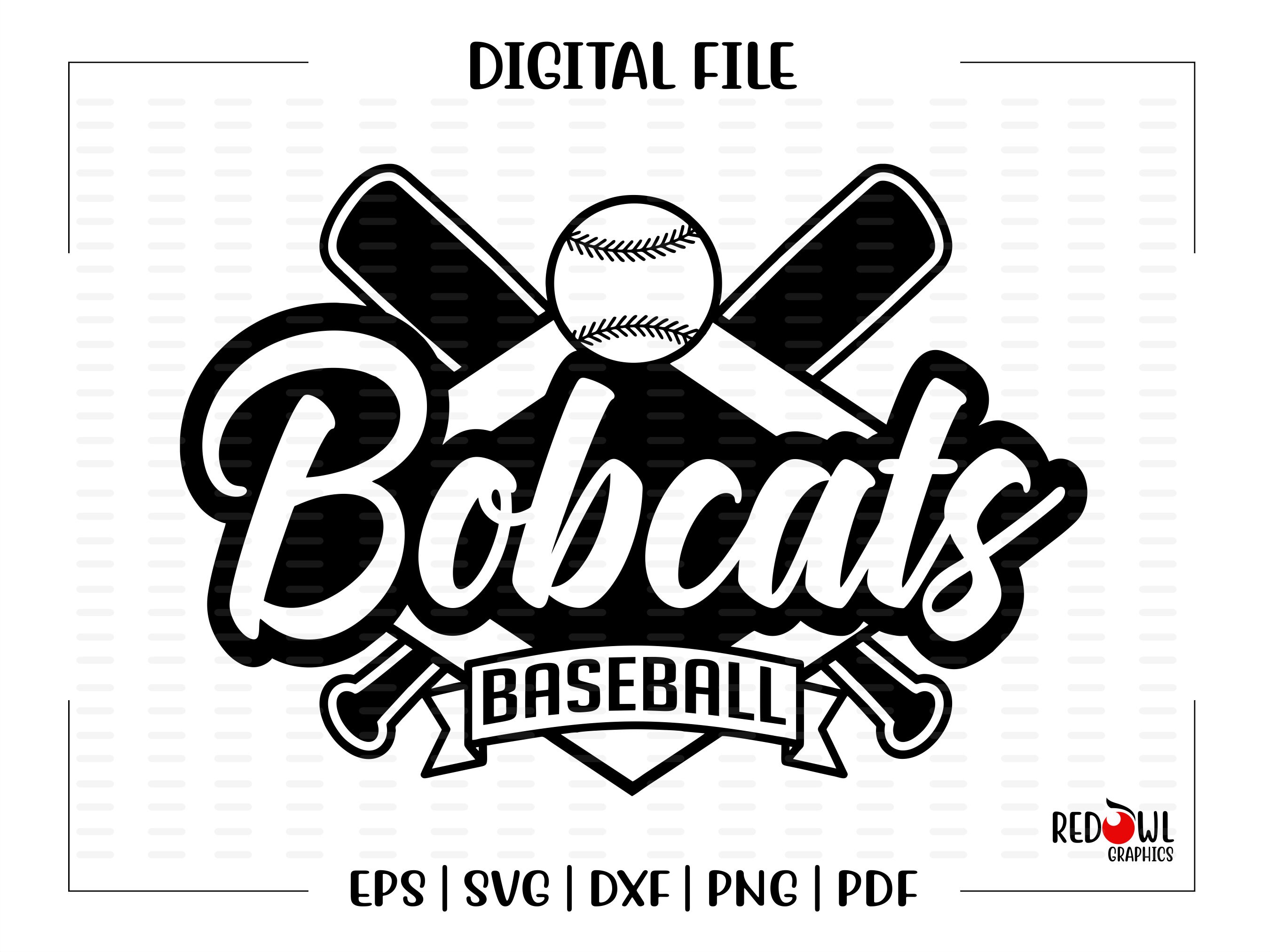 Bobcat Baseball Svg Baseball Svg Bobcat Bobcats Baseball | Etsy