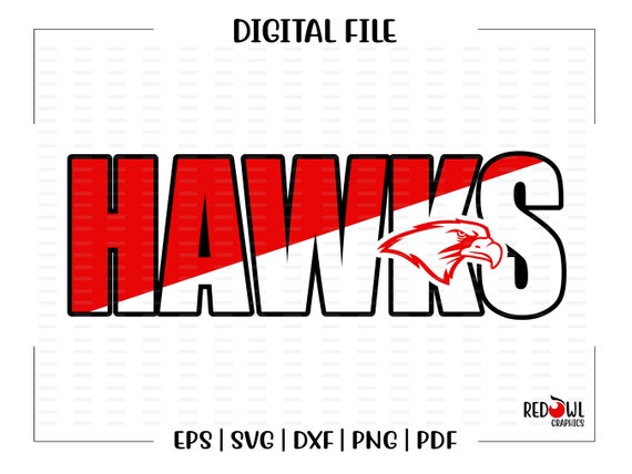 Hawk Svg Hawks Svg Hawk Hawks Svg Dxf Eps Png Pdf | Etsy