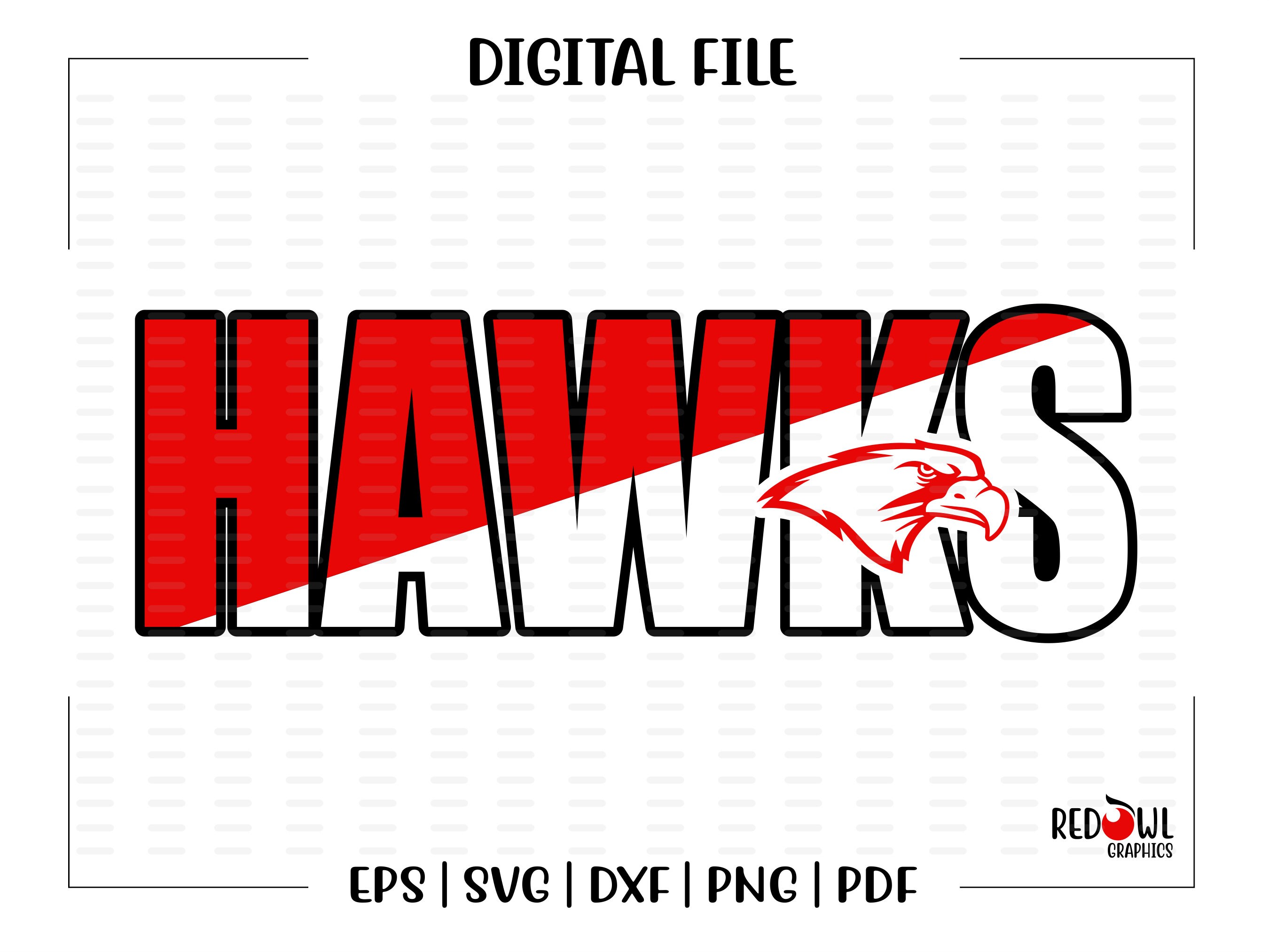 Hawk Svg Hawks Svg Hawk Hawks Svg Dxf Eps Png Pdf | Etsy