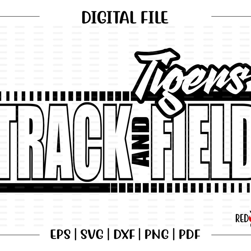 Tigers Track and Field Svg - Etsy