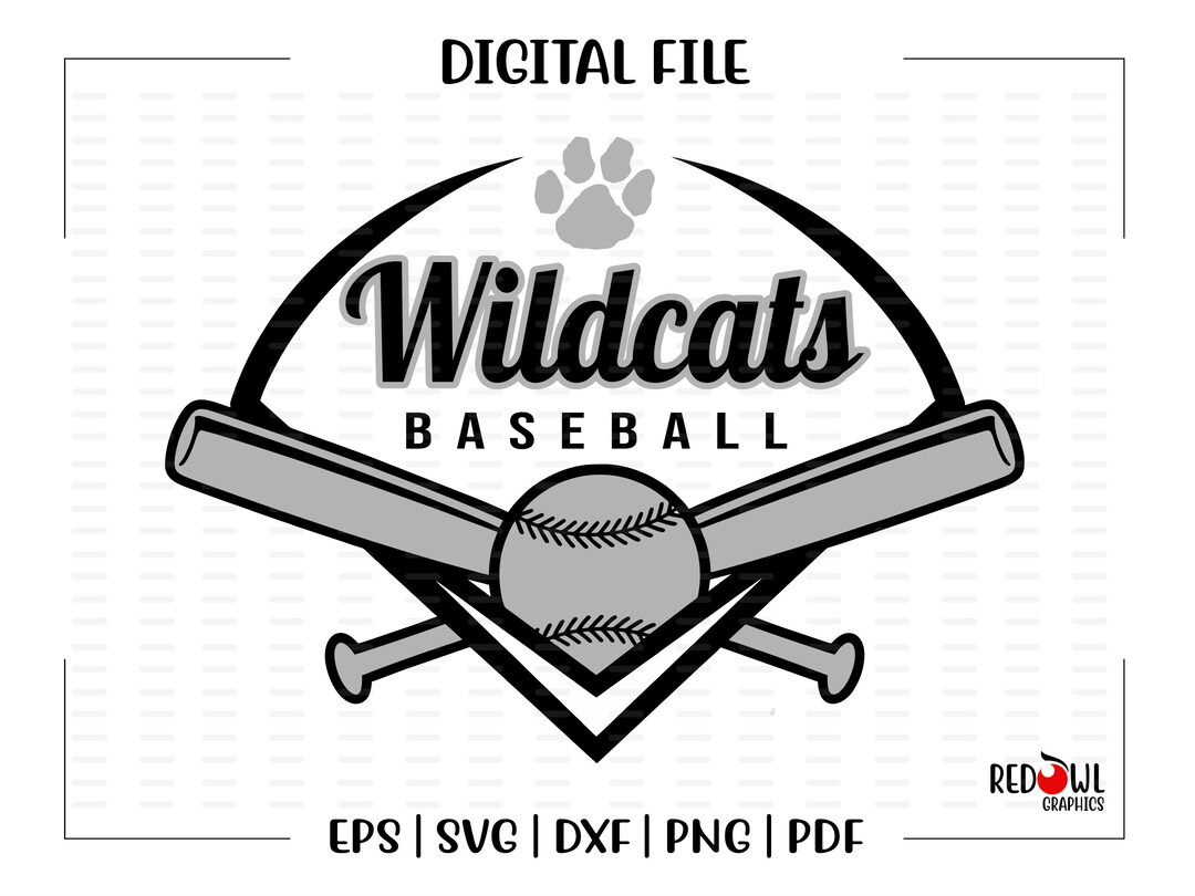 Baseball Svg, Wildcat Baseball Svg, Wildcat, Wildcats, Baseball, Svg ...