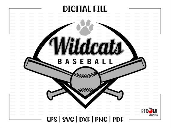 Baseball Svg Wildcat Baseball Svg Wildcat Wildcats | Etsy