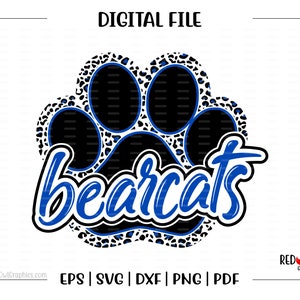 Bearcat Svg, Bearcats Svg, Heart, Love, Bearcat, Bearcats, Svg, Dxf ...