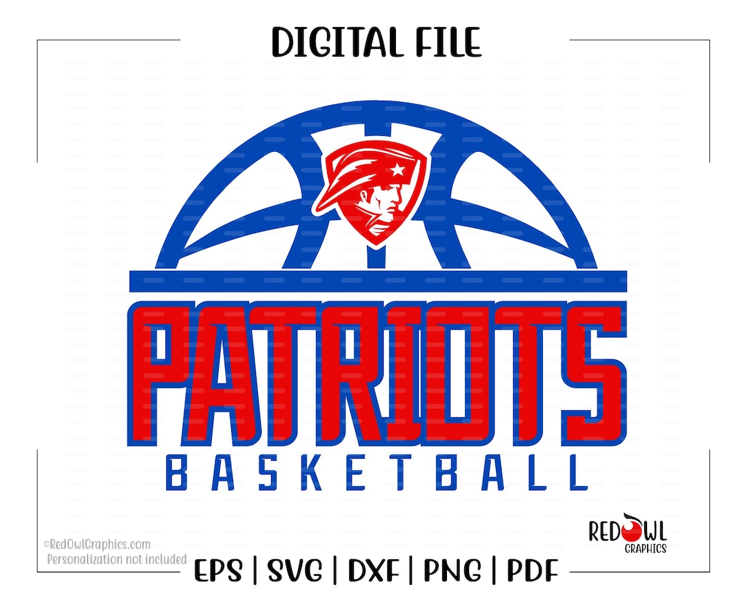 Patriot Basketball Svg, Basketball Svg, Patriot, Patriots, Basketball ...