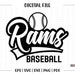 Ram Baseball Svg, Baseball Svg, Rams, Ram, Baseball, Vector, Clipart ...