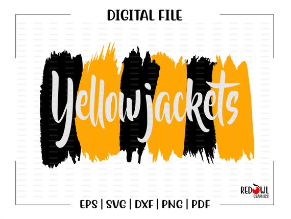 Yellowjacket Svg Brush Stroke Jacket Jackets | Etsy