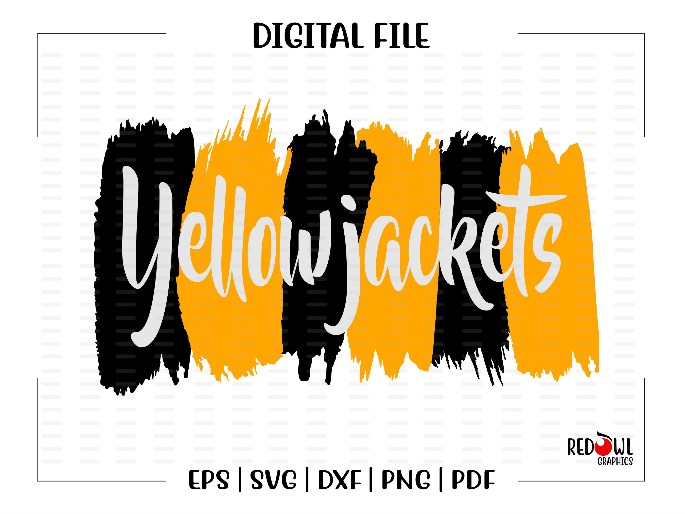 Yellowjacket Svg Brush Stroke Jacket Jackets | Etsy