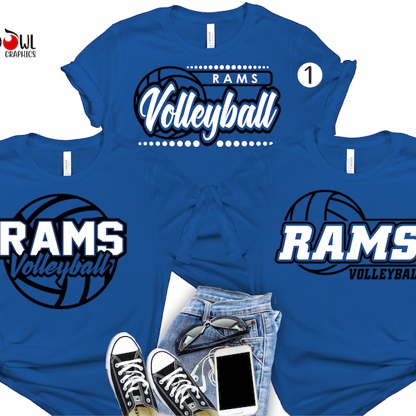 Rams Volleyball - Etsy