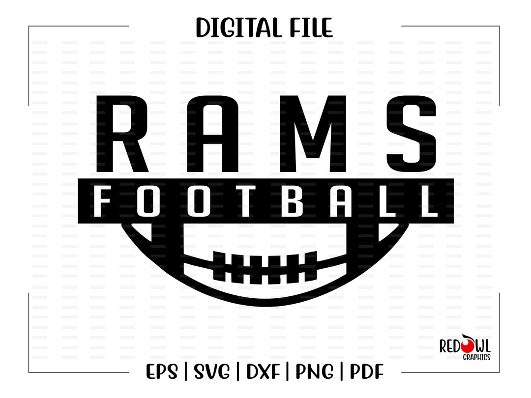 Football Svg, Ram Football Svg, Ram, Rams, Football, Svg, Dxf, Eps, Png ...