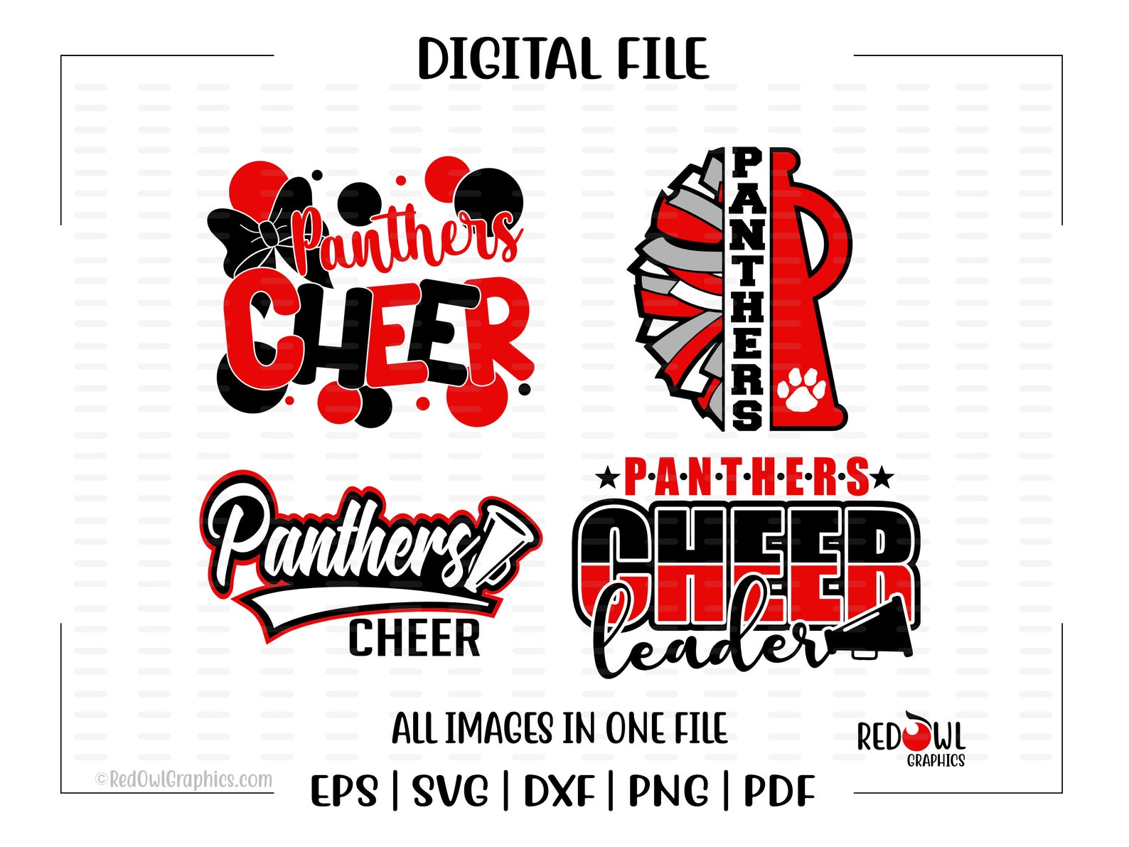 Cheer Bundle, Panther Cheerleader, Panther, Panthers, Cheer ...