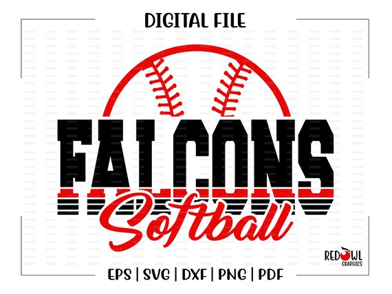 Softball Svg Falcon Softball Svg Falcon Falcons Softball | Etsy