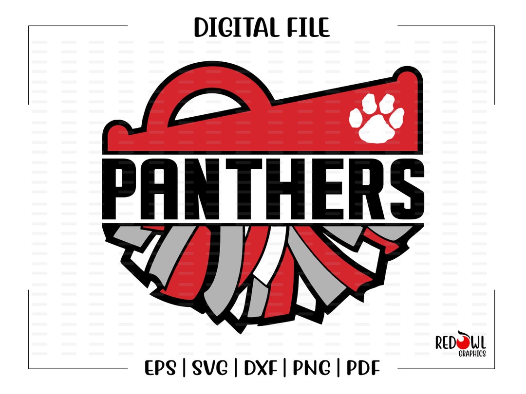 Cheer Svg, Panther Cheer Svg, Cheerleading, Panther, Panthers ...