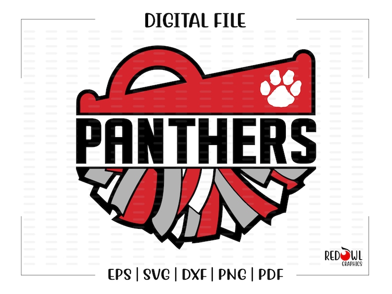 Cheer Svg Panther Cheer Svg Cheerleading Panther Panthers | Etsy