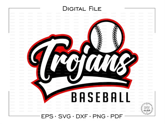 Trojans Baseball Logo